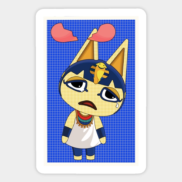 Pop Art Ankha Acnh Sticker Teepublic